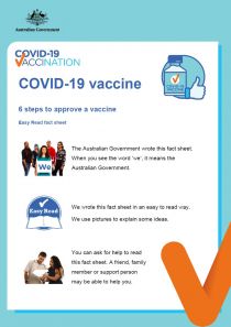 COVID-19 Vaccine: 6 steps to approve a vaccine - Easy Read | Disability ...