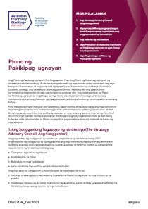Filipino – Tagalog - Engagement Plan | Disability Gateway