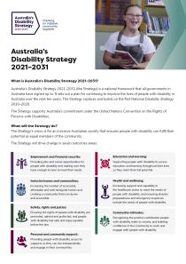 Read the Strategy factsheet | Disability Gateway